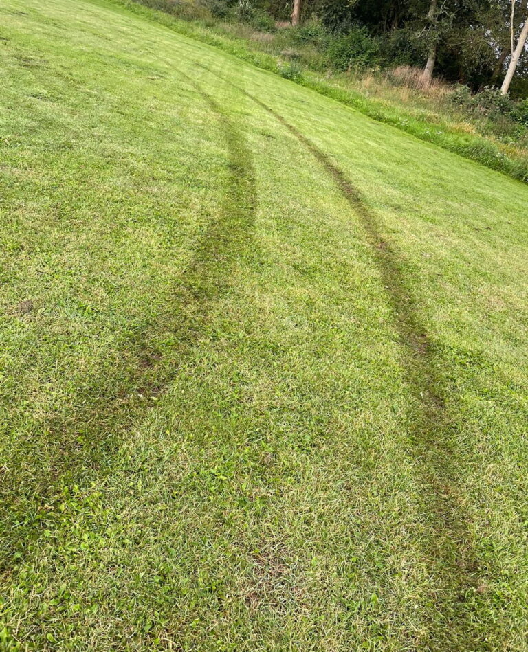 Autorennen auf dem Sportplatz? Anzeige wegen Sachbeschädigung ...